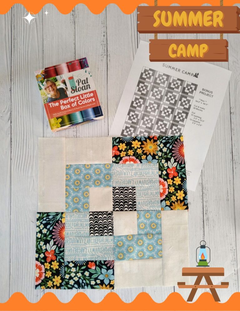 👓 Summer Camp Block #5 & 🦋Nature Walk Prep – Pat Sloan Quilts
