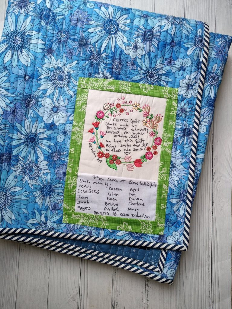 Critter Parade – Pat Sloan Quilts