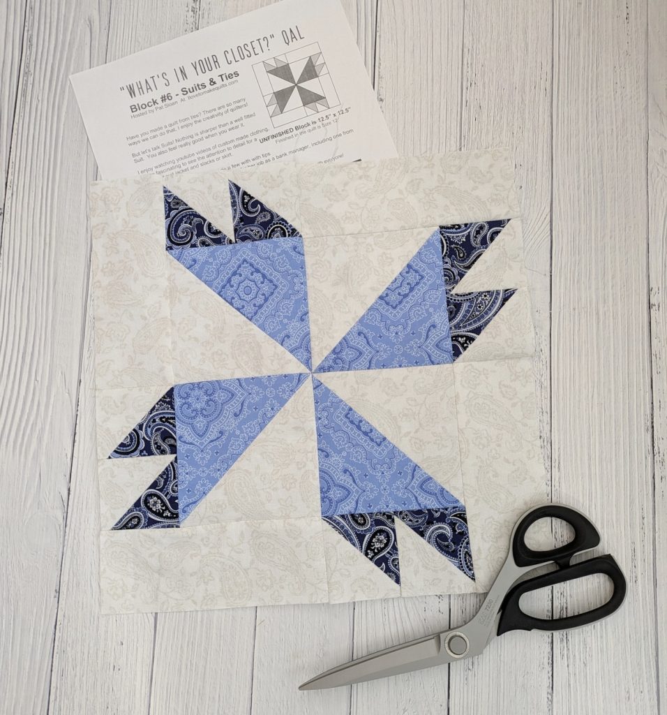 👗What’s in Your closet? – Block #6 – Pat Sloan Quilts