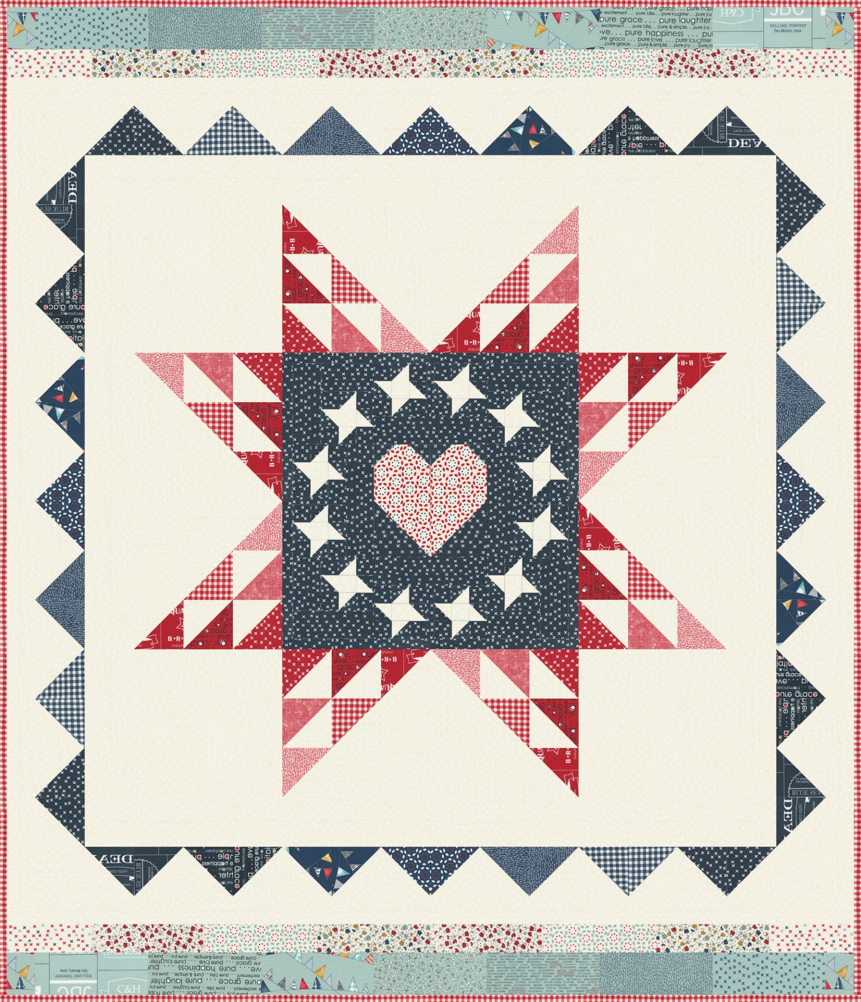 FREE Heart of America – Pat Sloan Quilts