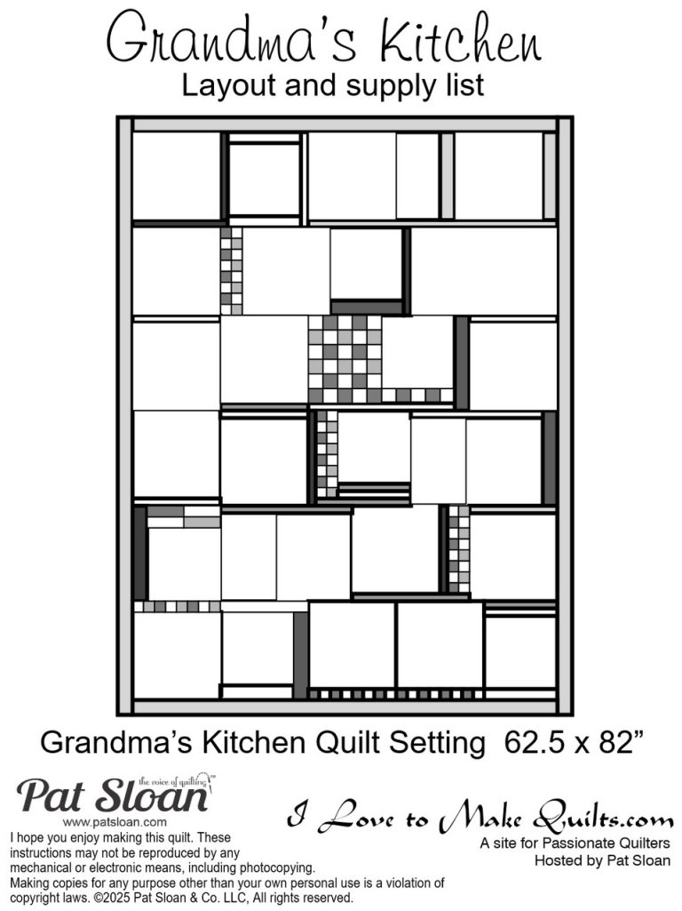 2025 Grandma’s Kitchen – Block Wednesday – Pat Sloan Quilts
